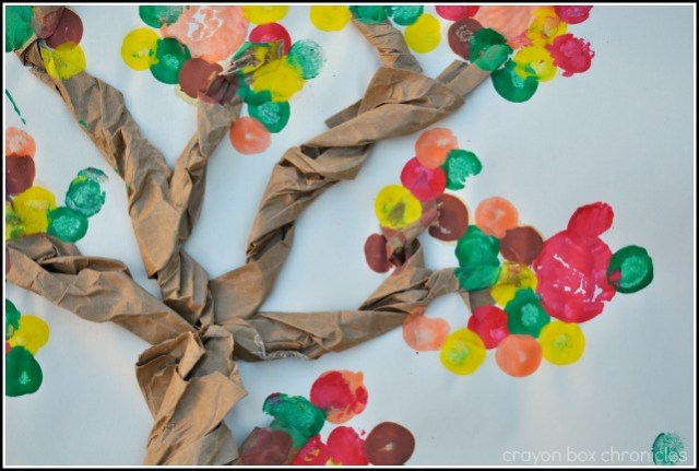 Tree Cork & Utensil Painting – Crayon Box Chronicles
