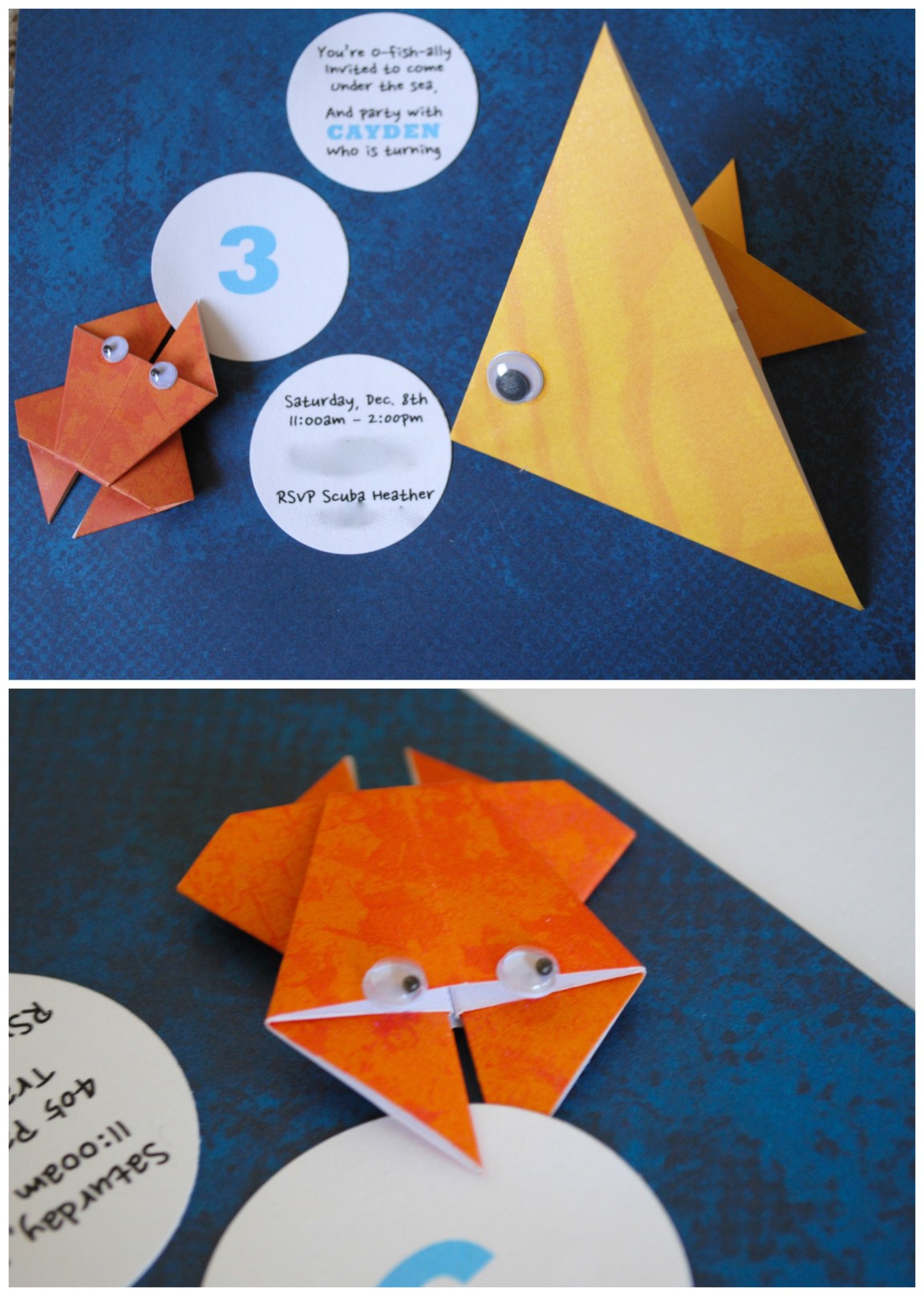 Origami Invitations – Crayon Box Chronicles