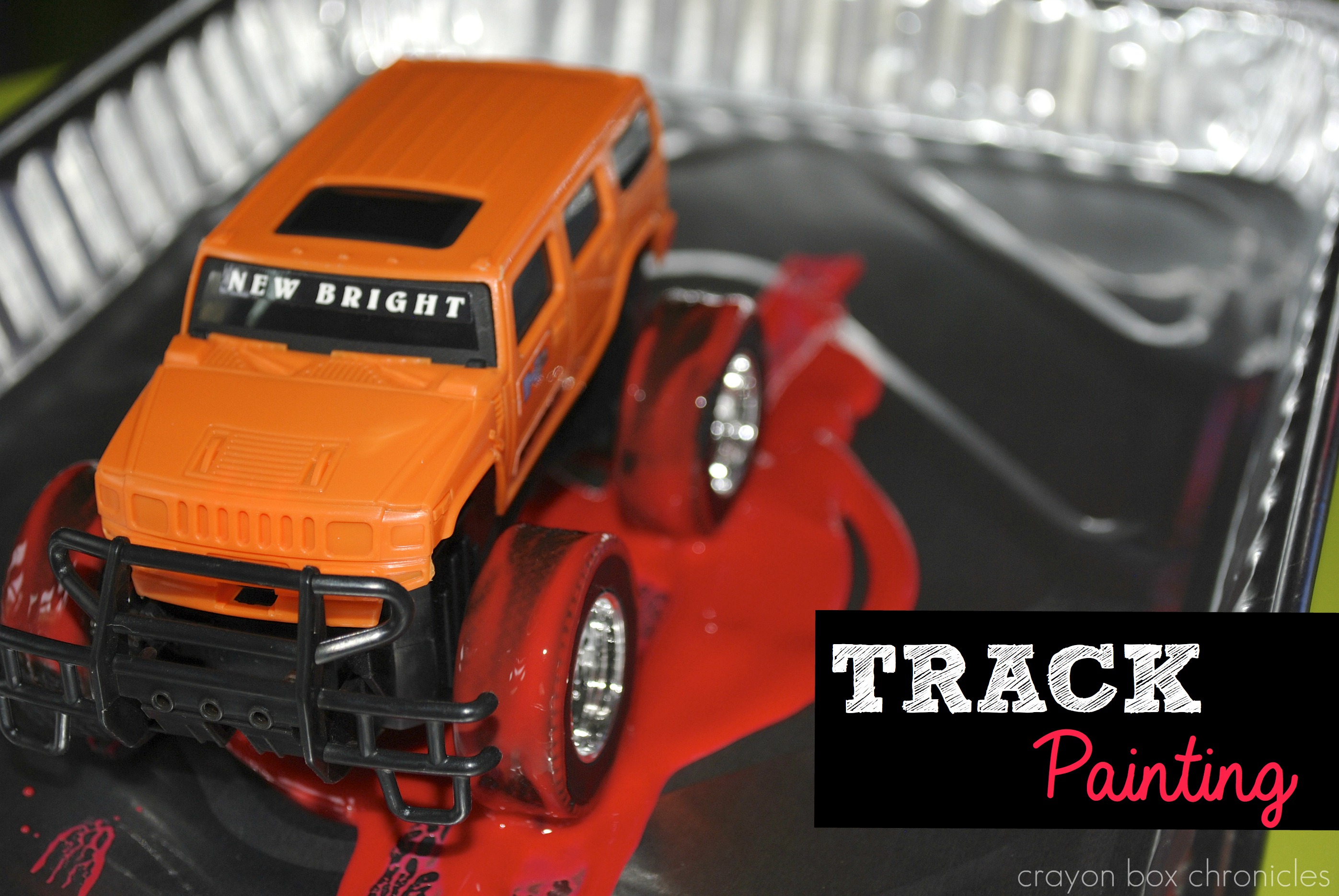 Track Painting – Crayon Box Chronicles
