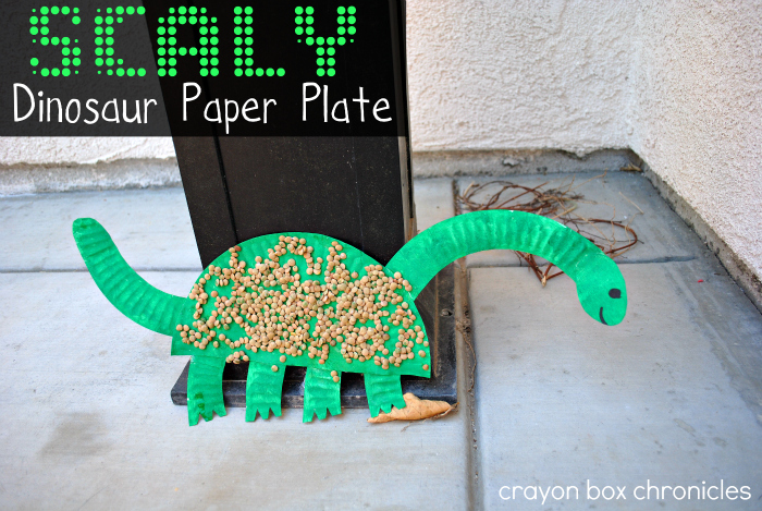 Dinosaur “Scaly” Paper Plate – Crayon Box Chronicles