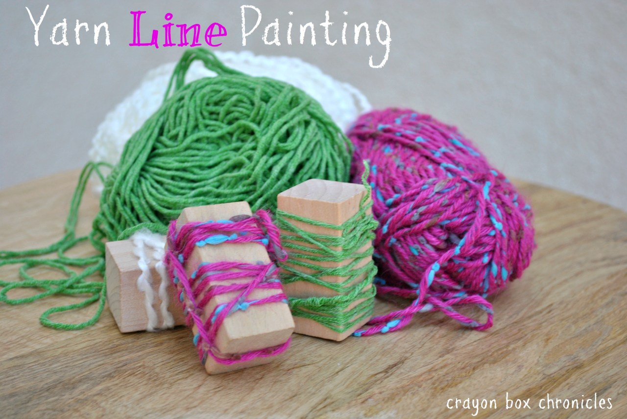 Yarn Line Painting – Crayon Box Chronicles