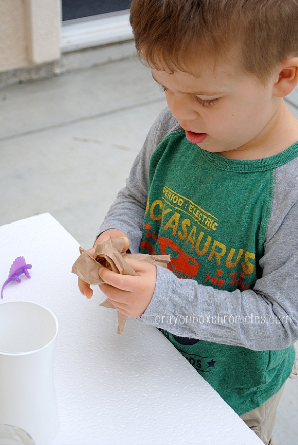 Paper Mache Dinosaur Cave – Crayon Box Chronicles