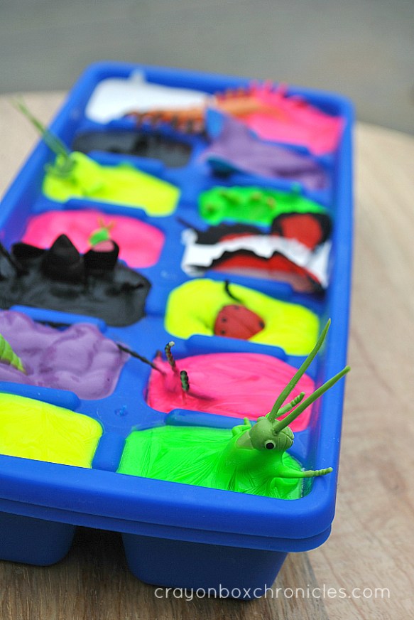 Melting Insect Sensory Painting – Crayon Box Chronicles