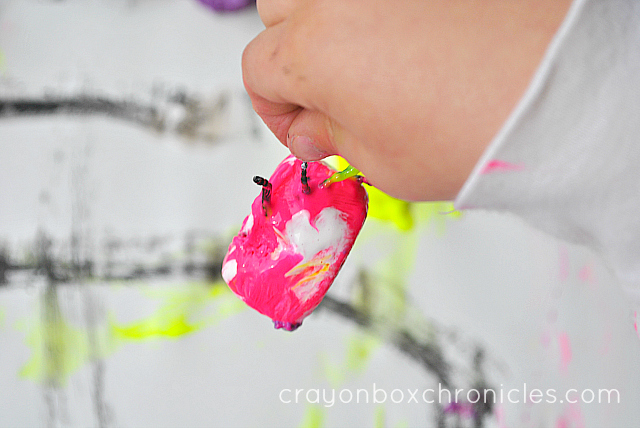 Melting Insect Sensory Painting – Crayon Box Chronicles