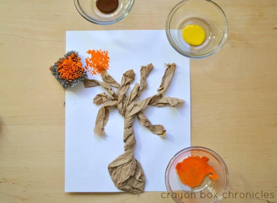 Fall Tree Art – Crayon Box Chronicles