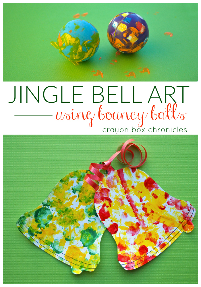 Jingle Bell Art – Crayon Box Chronicles